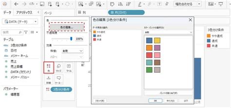 Tableau Desktop グラフを条件により色分けする方法 Donolog