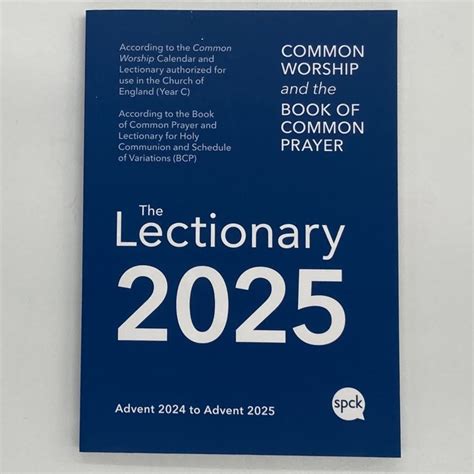 The Lectionary 2025 Cw And Bcp Southwell Minster