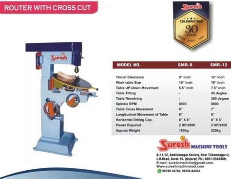 Wood Router High Speed Router With Cross Cut Manufacturer From Surat