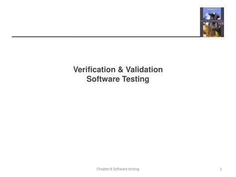 Ppt Verification And Validation Software Testing Powerpoint
