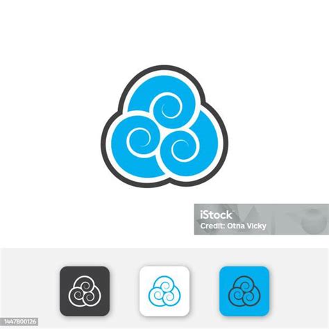 Logo Awan Gaya Modern Dan Sederhana Ilustrasi Stok Unduh Gambar Sekarang Aplikasi Seluler