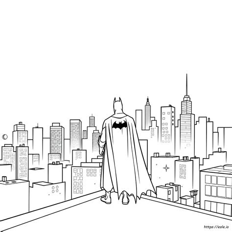Batman Drawing For Colouring