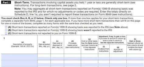 Schedule D How To Report Your Capital Gains Or Losses To The Irs