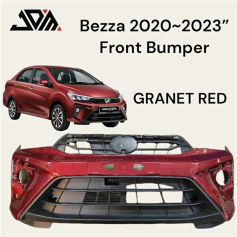 Bezza 2020~20203” Front Bumper With Color “ Granet Red ” [ Ready Stock ] Shopee Malaysia