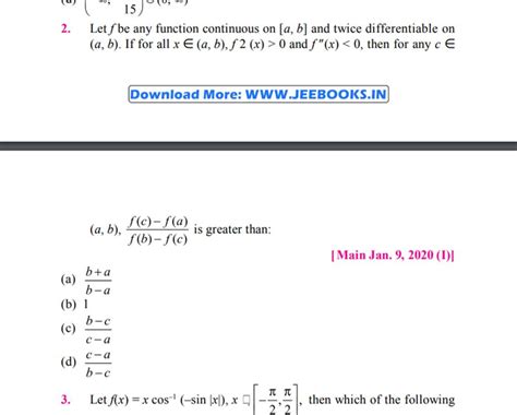 Let F Be Any Function Continuous On Ab And Twice Differentiable On A