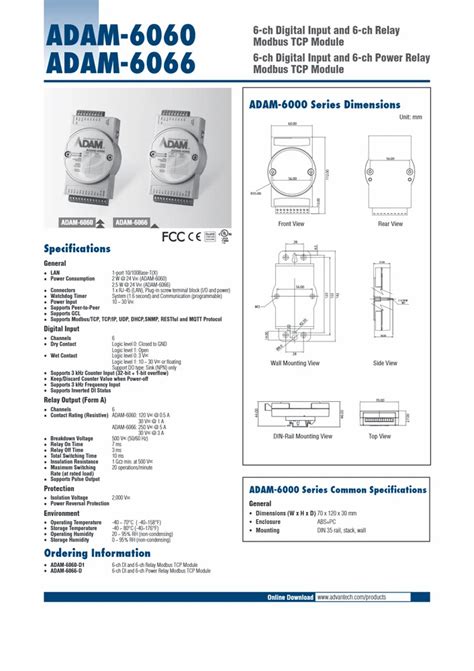 Modbus Tcp Module Adam 6266 At ₹ 18000piece Kandivali East Mumbai