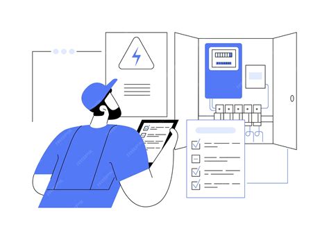 Premium Vector Electrical Inspection Abstract Concept Vector Illustration