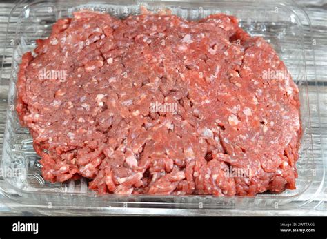 Ground Beef Minced Or Mince Beef That Finely Chopped With A Knife