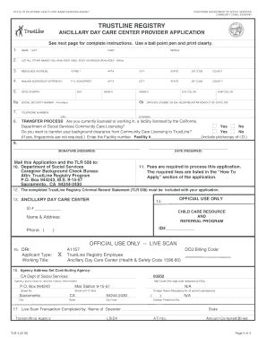 Tlr 4 3 11 California Department Of Social Services State Of