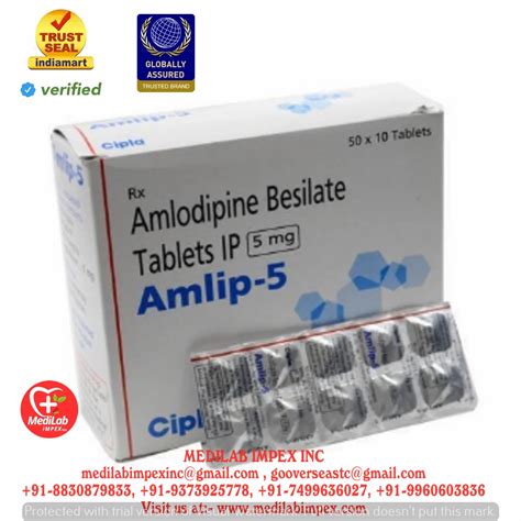 Amlip 5mg Tablet At ₹ 15 Stripe In Nagpur Id 2852564860891