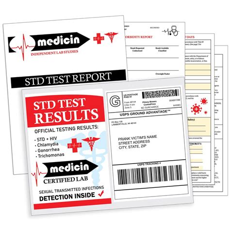 Prank Fake Std Notice Report Pranks Practical Jokes Revenge T