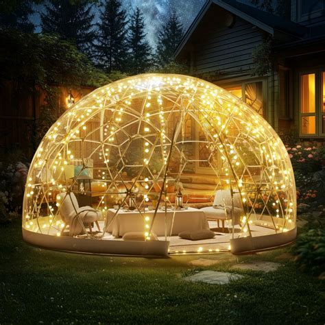 Vevor 12ft Dome Bubble Tent Outdoor House Camping Shelter W