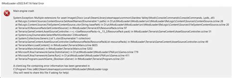 Tmodloader Crash Rterraria