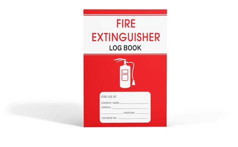 Fire Extinguisher Log Book Suitable For Residential And Commercial