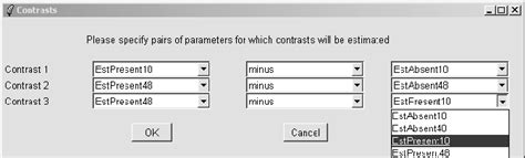 figure 1 from affylmgui a graphical user interface for linear modeling