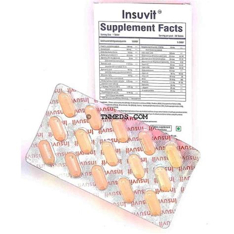 Insuvit Tablet 15s → Buy Online ★ Low Price ★ View Uses Side