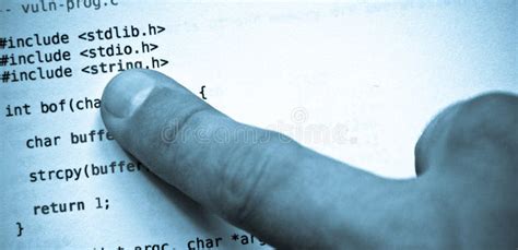 Programming Code Language Blue Tint Stock Image Image Of Hospital Basic 14907825