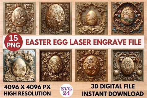 Easter Egg Laser Engrave File Graphic By Svg24 · Creative Fabrica