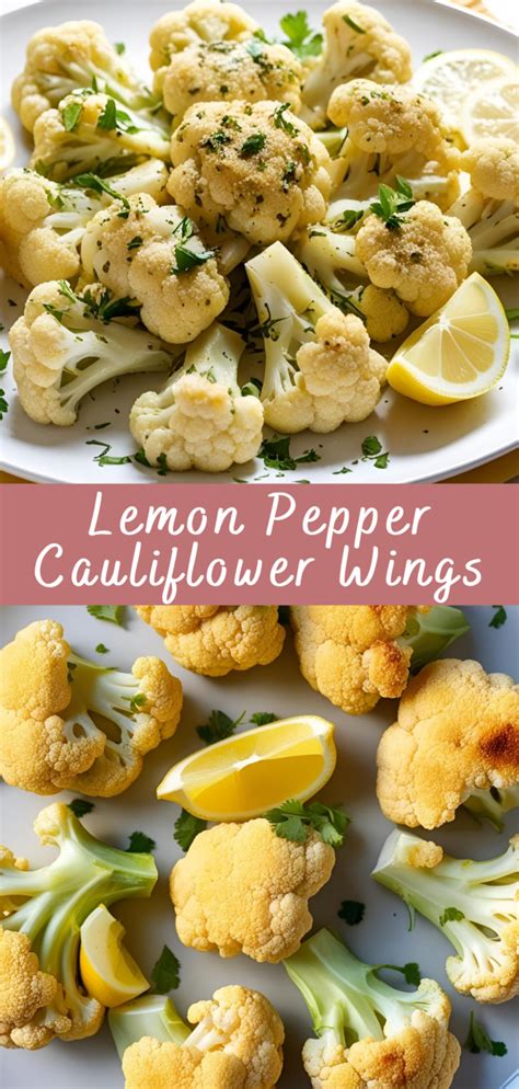 Lemon Pepper Cauliflower Wings Recipe | Cheff Recipes
