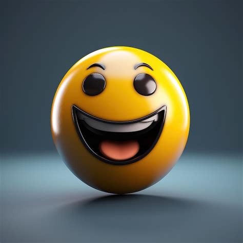 Premium Photo 3d Smiley Face 3d Emoji Icon