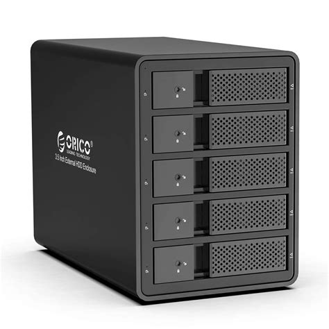 ORICO RAID 5 Bay Festplattengehäuse,USB 3.0 zu SATA Revision 3.0 ...