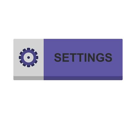 Premium Vector Settings Button