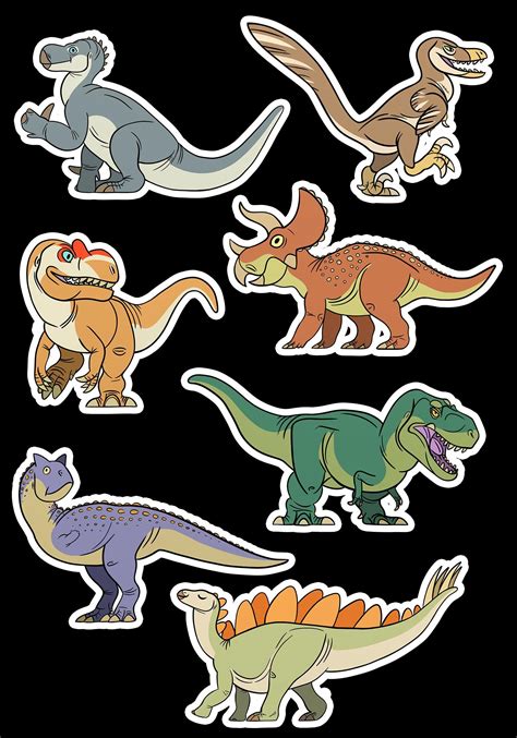 Dinosaur Stickers Studio 252mya