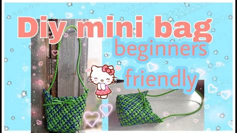 Plastic Wire Bag Tutorial Englishmini Sling Bag Diydiy Basket Making