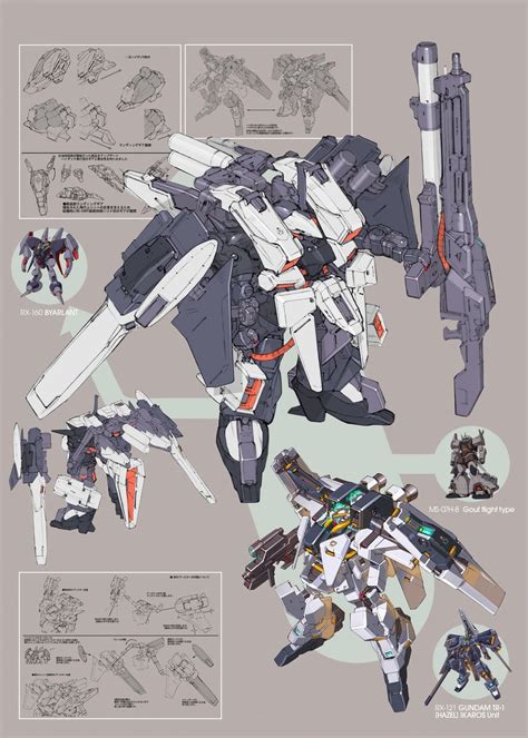 Hizack Gundam Tr 1 Hazel Byalant And Gouf Flight Type Gundam And 4