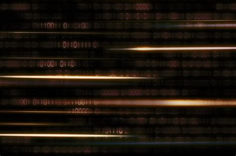 premium photo fast internet connection with blurred binary code