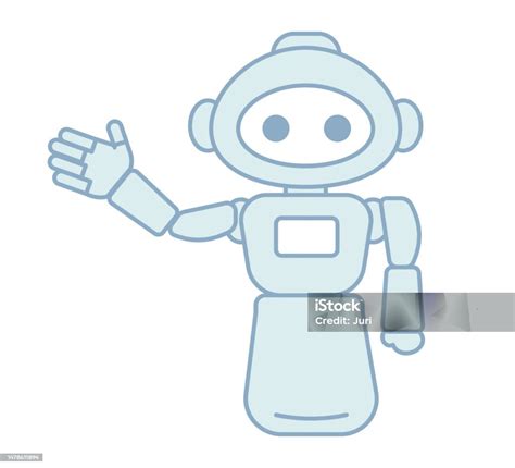 Clip Art Of Artificial Intelligence Robot Stock Illustration Download