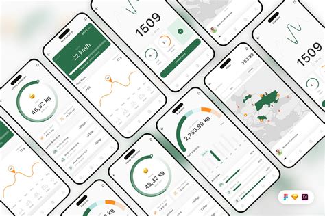 Carbon Footprint And Emission App Ui Ui Kits And Libraries ~ Creative