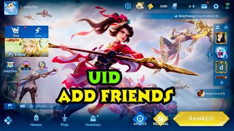 How To Add Friends Using Uid In Honor Of Kings Youtube