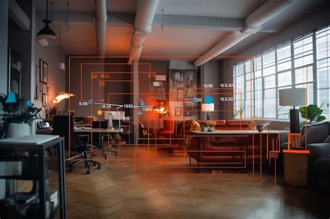 Premium Ai Image Workplace Connectivity Iot Sensor Measuring Presence