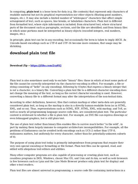 Fillable Online What Is Difference And Similarities Of Plaintext Formatted Text Fax Email