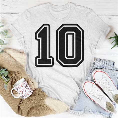 Black Number 10 Jersey