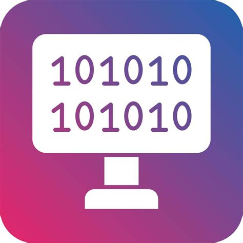 Binary Code Icon Vector Design 22845862 Vector Art At Vecteezy