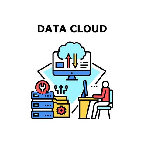 Data Cloud Connection Vector Concept Illustration 9755925 Vector Art At