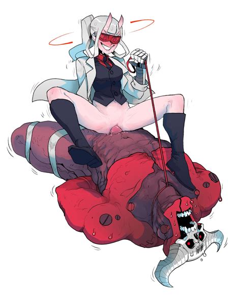 Rule 34 1girls 2demons Big Penis Female Femdom Helltaker Horns Loremaster Helltaker Male