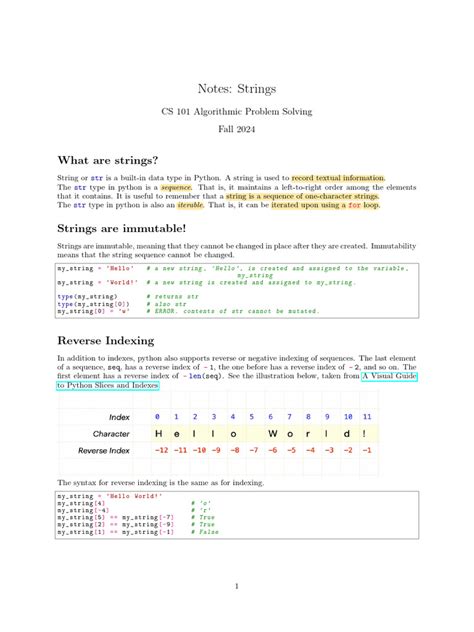 Strings Pdf String Computer Science Computer Programming