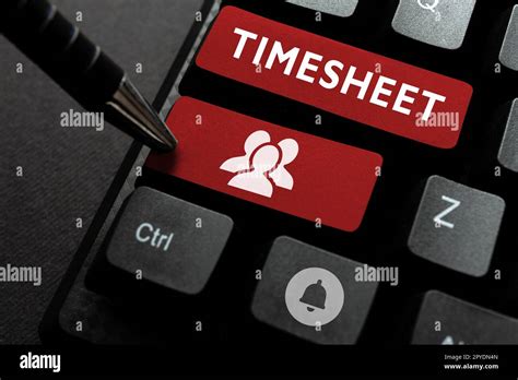 Sign Displaying Timesheet Word Written On Graphical Representation Of Period Time On Which