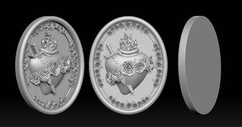 Model Of The Immaculate Heart Of Mary 3d Model 3d Printable Cgtrader