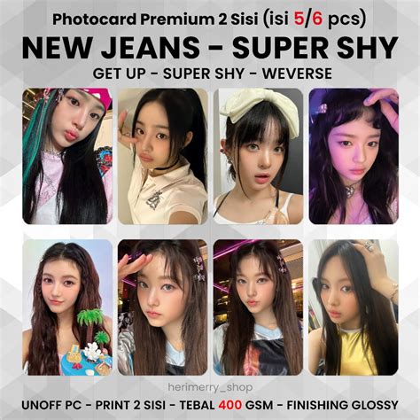 Contents 5 6 Pcs Nu Jns Super Shy Get Up Photocard Premium Pc 2