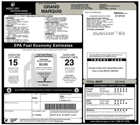 Ford Show Parts Official 2007 2024 Fordlincoln Window Sticker
