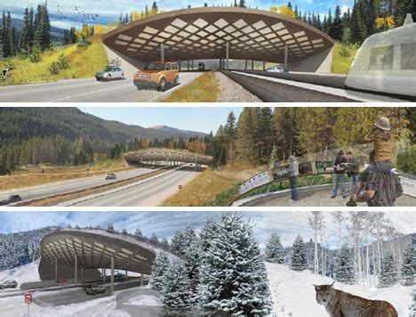 Crossing Over Modular Green Wildlife Bridge Concept Landscape
