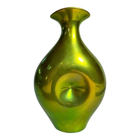 1983 Eva Zeisel Belly Button Eosin Glazed Porcelain Vase Chairish