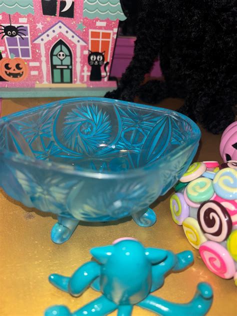 Coraline Taffy Bowl And Free Squid Kitty Etsy