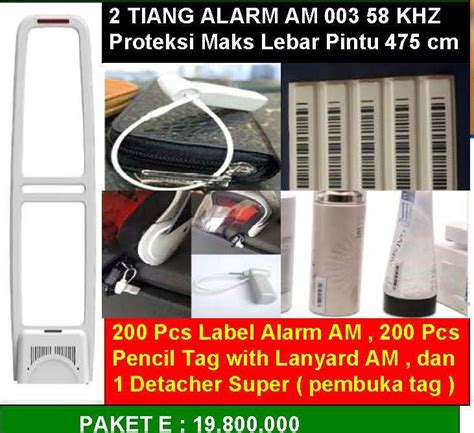 Paket Tiang Panel Sistem Eas Sensor Alarm Security Am 58 Khz Utk Proteksi Toko Ritel Lazada