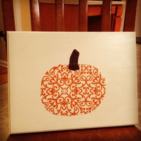 Diy Pumpkin Canvas Art