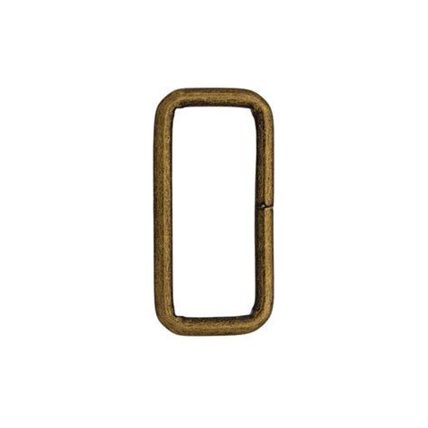 2 Antique Brass Rectangle Ring Sewing Supply Depot